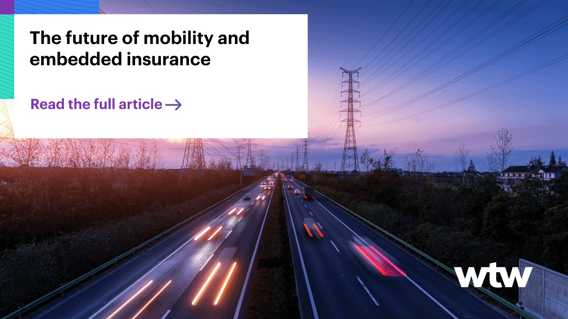The future of mobility and embedded insurance - WTW