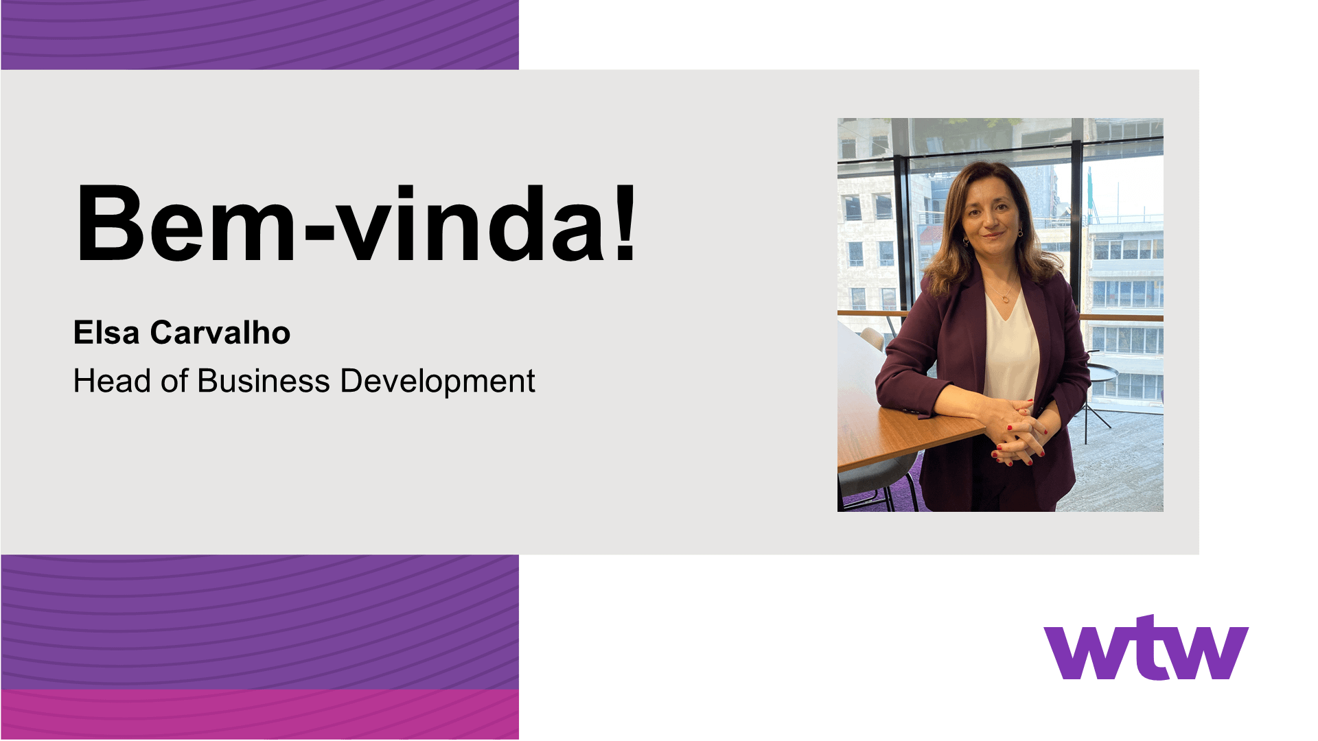 WTW nomeia Elsa Carvalho como Head of Business Development em Portugal ...