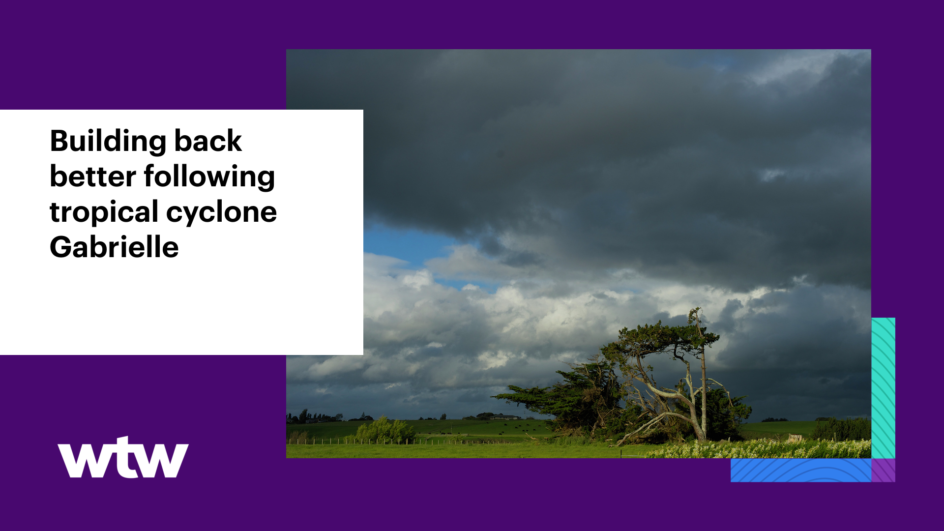 Building back better following tropical cyclone Gabrielle - WTW