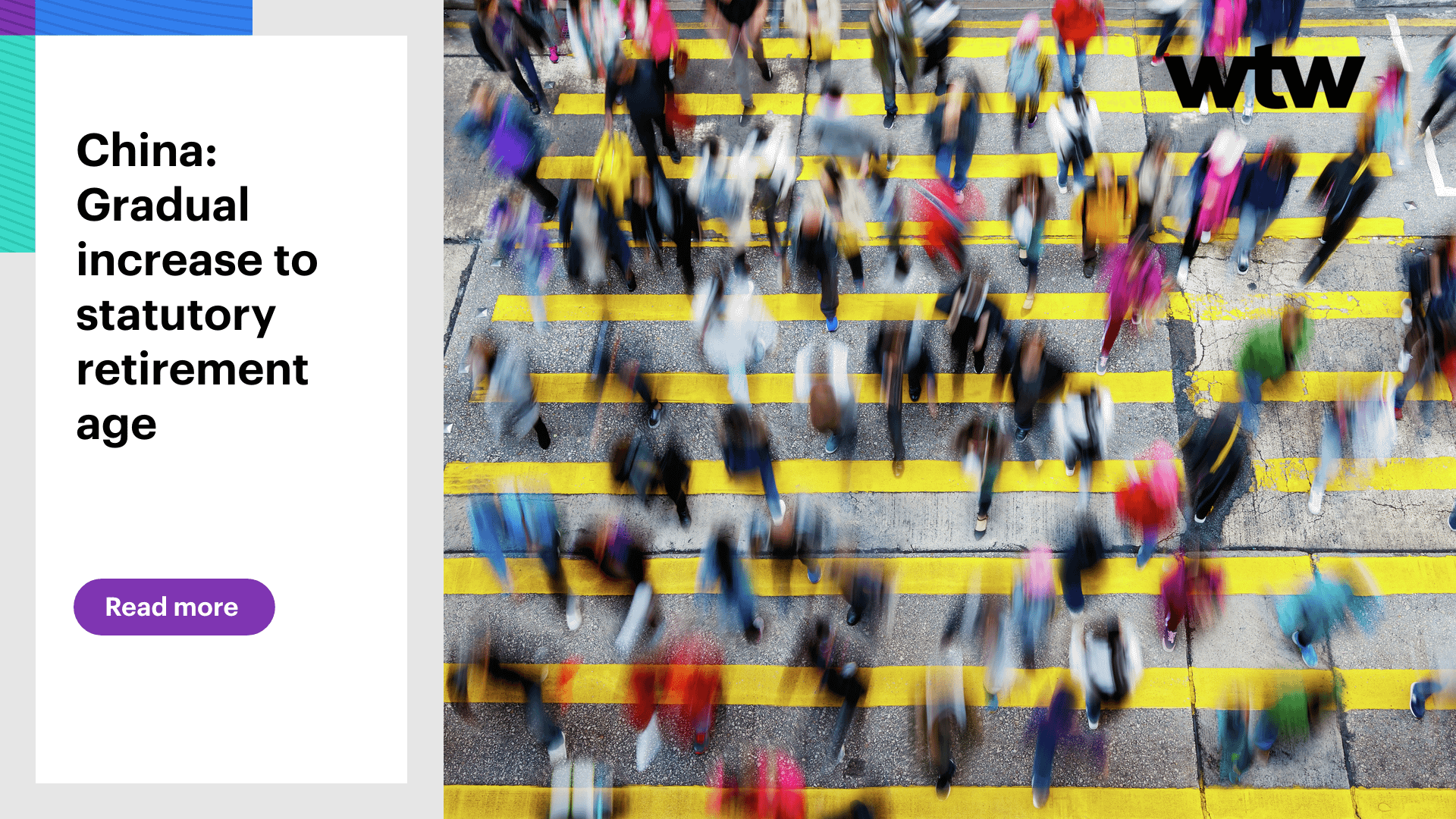 China: Gradual increase to statutory retirement age - WTW