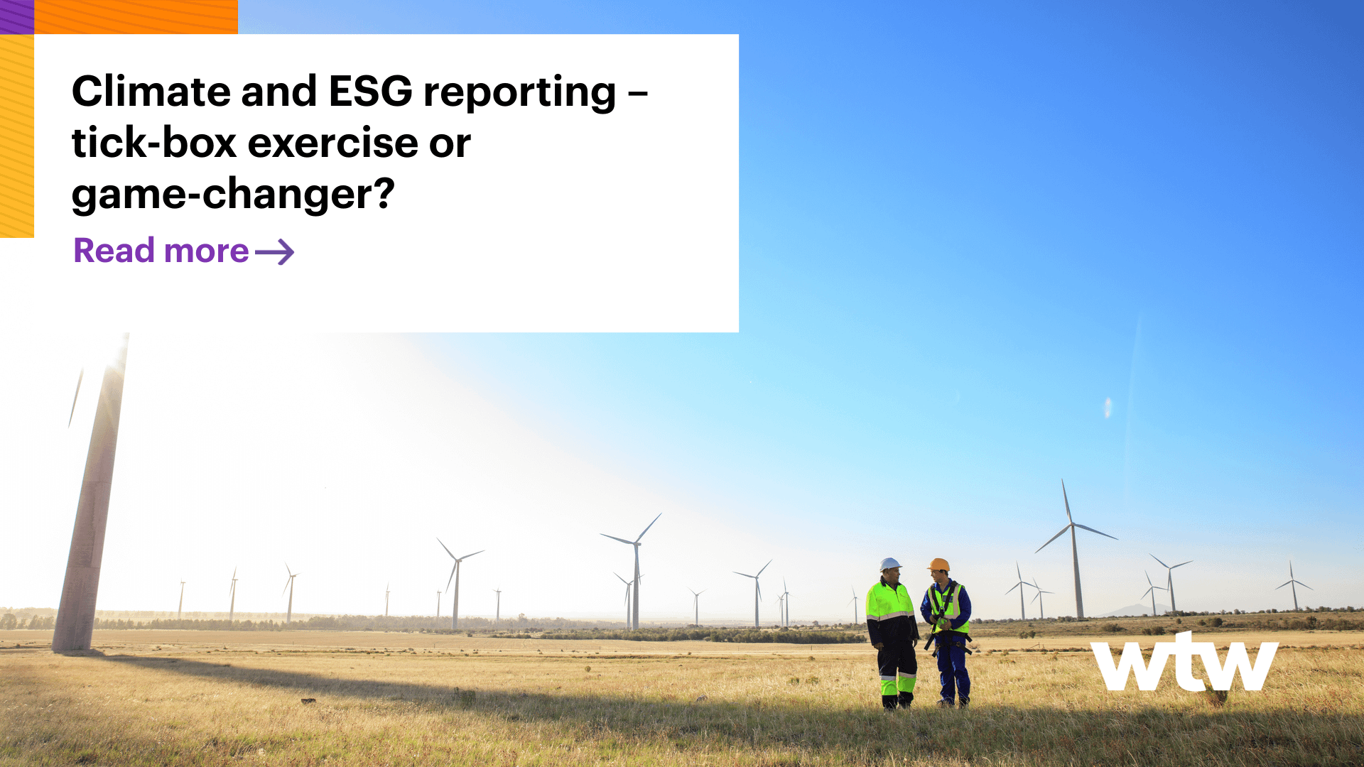Climate and ESG reporting – tick-box exercise or game-changer? - WTW