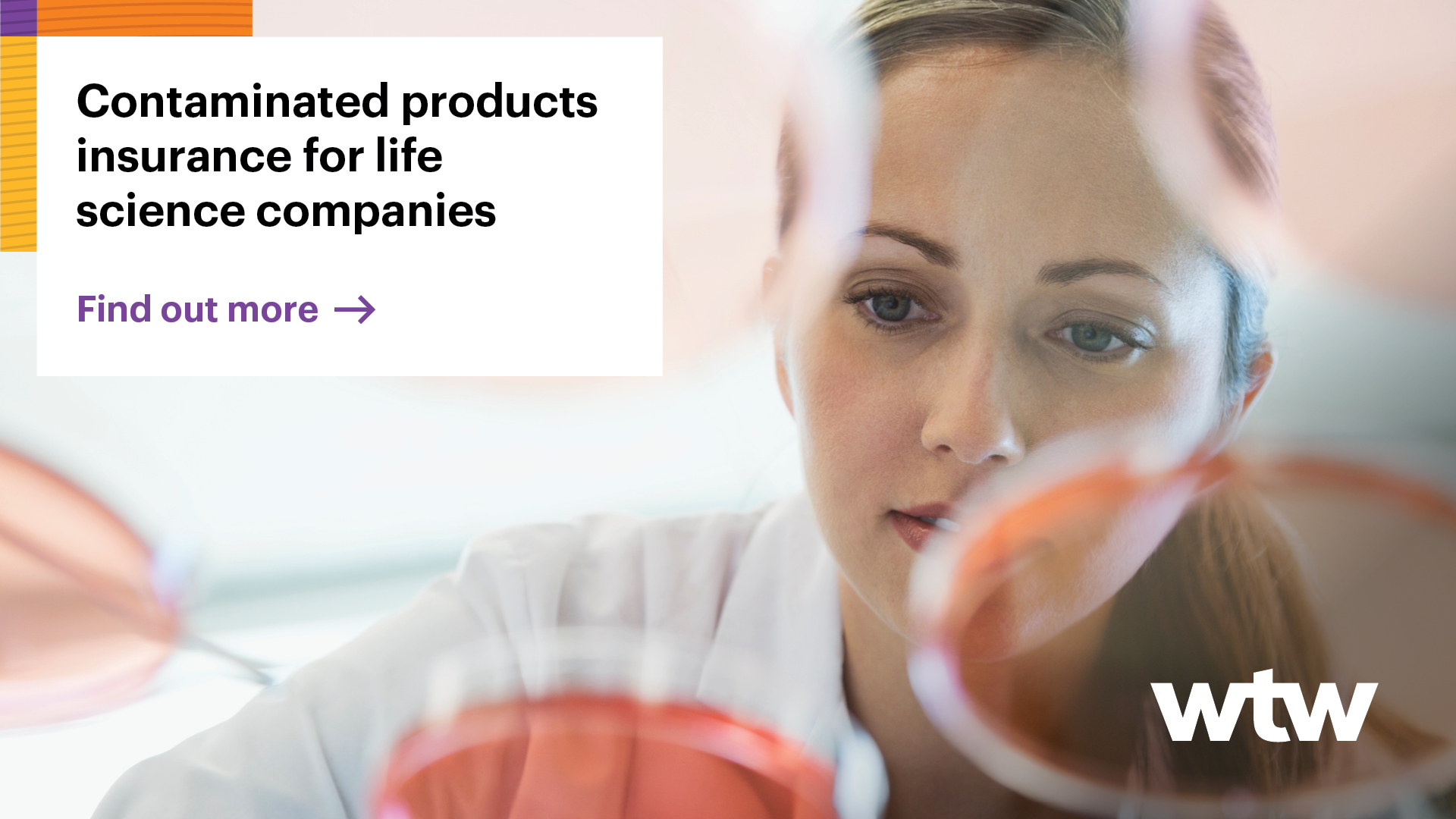 Contaminated products insurance for life science companies - WTW