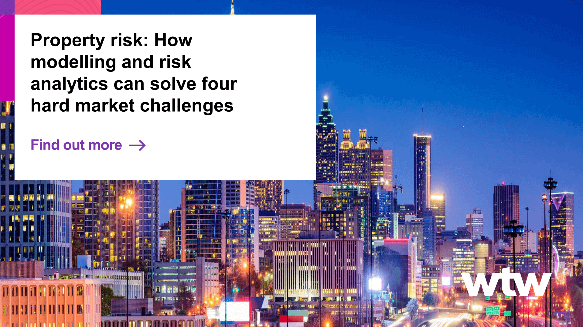 How modeling and risk analytics can solve four hard market challenges - WTW