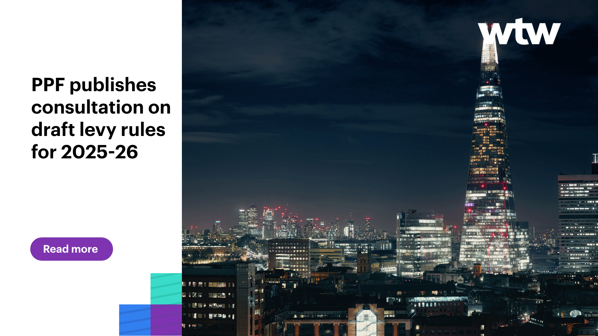 PPF publishes consultation on draft levy rules for 2025-26 - WTW