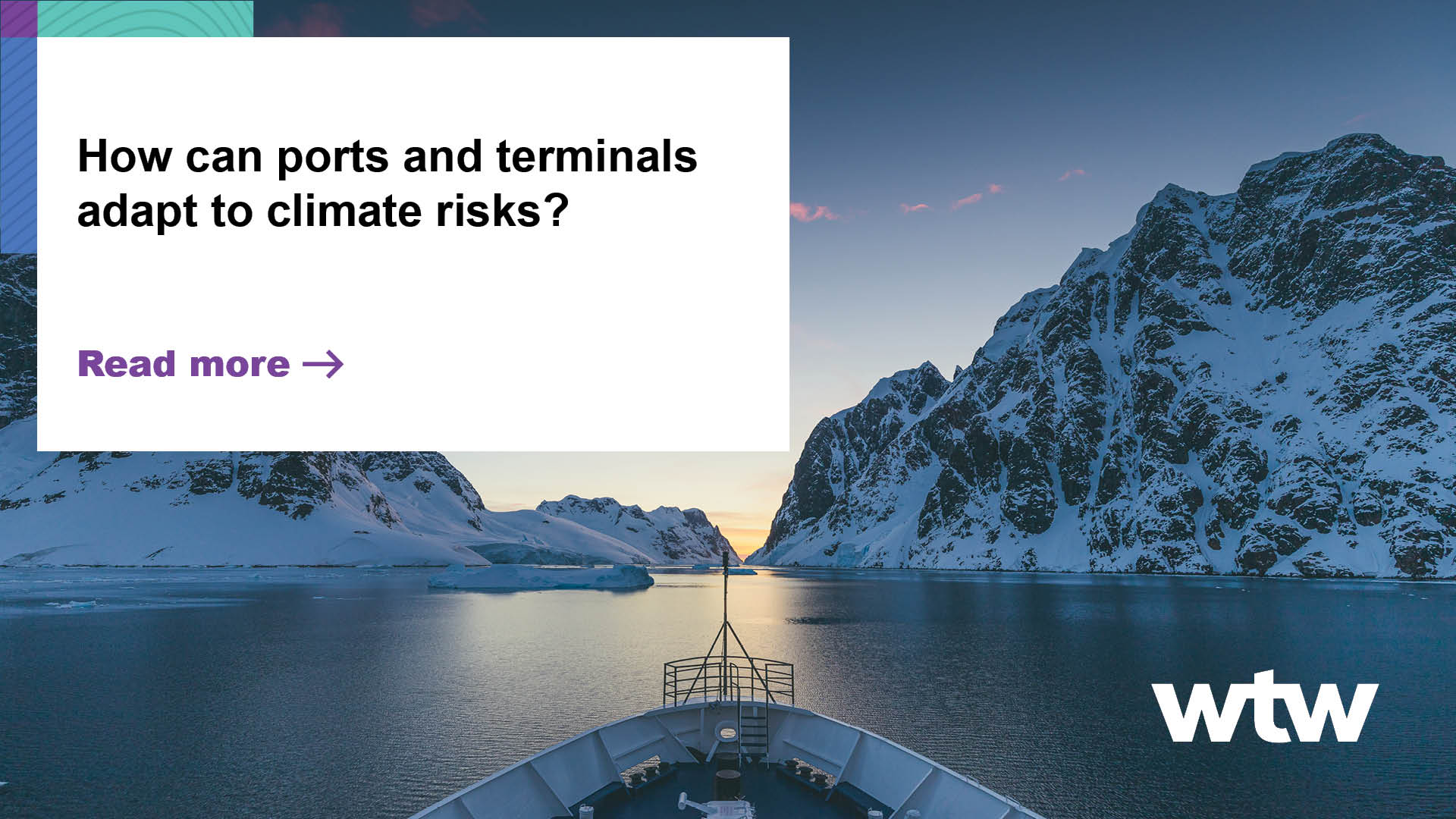 How can ports and terminals adapt to climate risks? - WTW