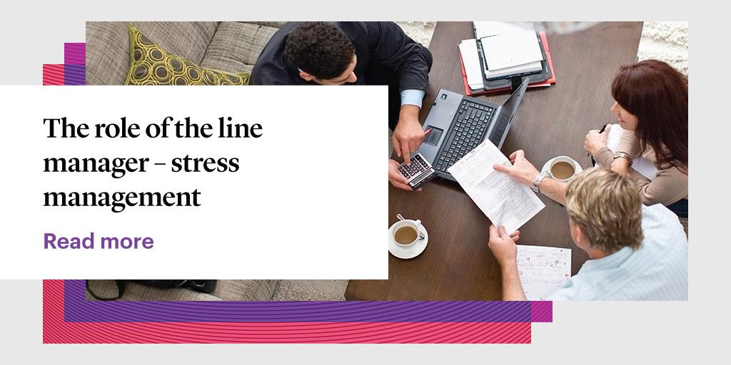 The role of the line manager – stress management - WTW