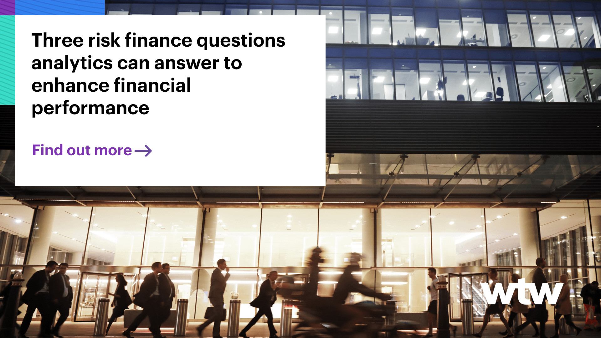 Three risk finance questions analytics can answer - WTW