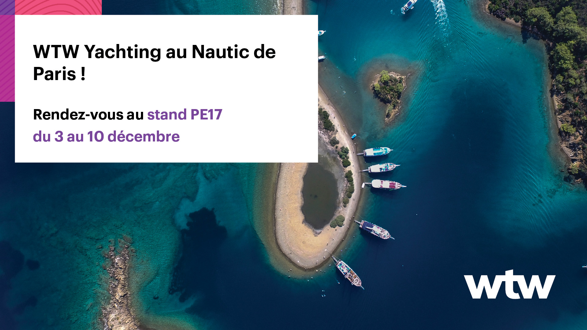 Expert de l’assurance plaisance – WTW Yachting au Nautic de Paris - WTW