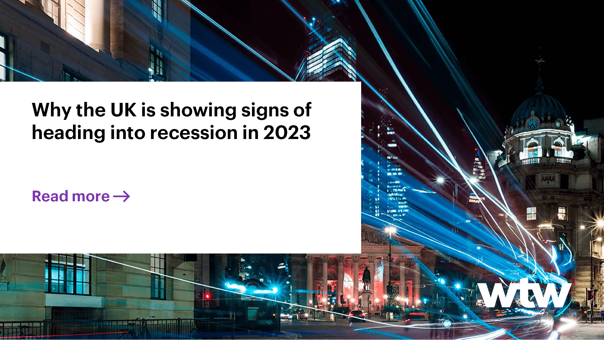 Why the UK is showing signs of heading into recession in 2023 - WTW