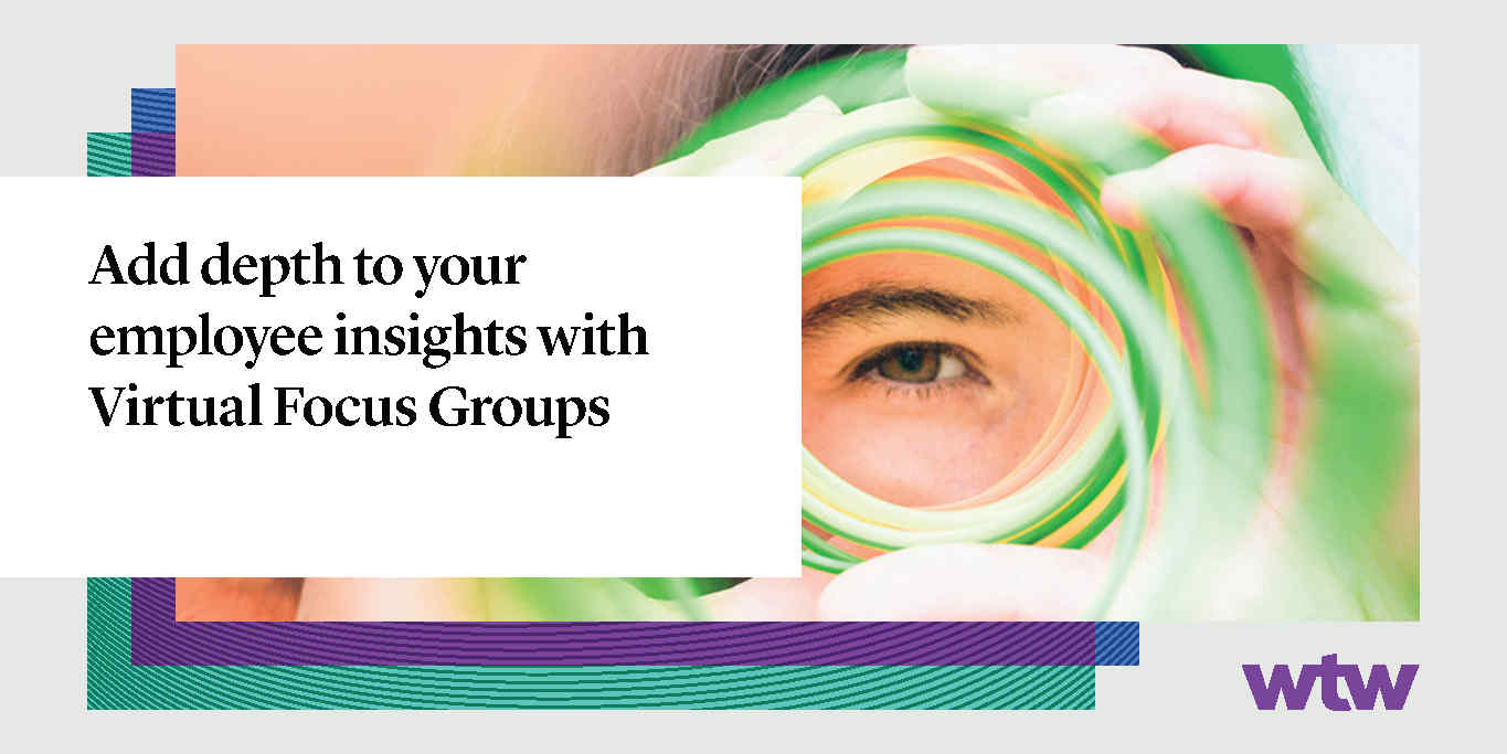 Virtual Focus Groups. Employee Focus Groups - WTW