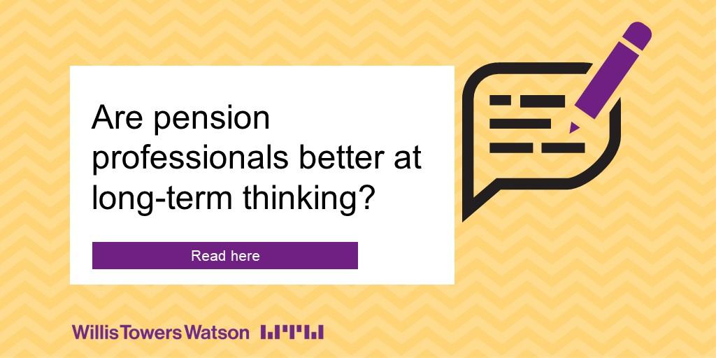 Are pension professionals better at long-term thinking? - WTW